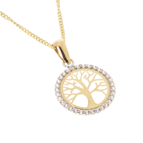 9ct Tree of Life Pendant and Chain – WJ Edwards